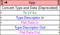 Application class/Convert Type and Data (Deprecated) method - LabVIEW Wiki