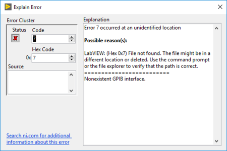 Default Error Code - LabVIEW Wiki