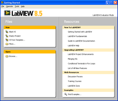 Getting Started Window - LabVIEW Wiki