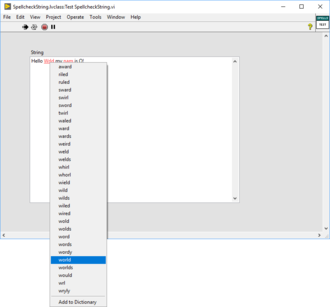 SpellcheckString QControl - LabVIEW Wiki